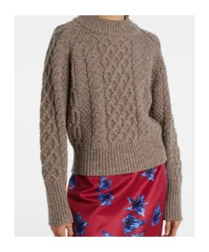 EMILIA WICKSTEAD Emory Cable-knit Wool Sweater