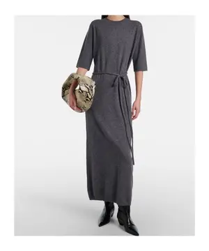 LISA YANG Tilde Belted Cashmere Maxi Dress