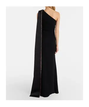 Roland Mouret Embellished One-shoulder Gown