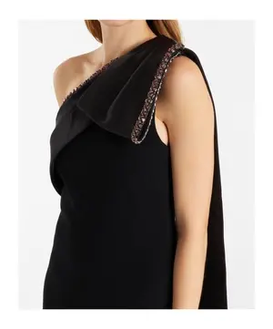 Roland Mouret Embellished One-shoulder Gown