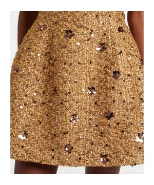 Simkhai Kit Sequined Tweed Bustier Dress