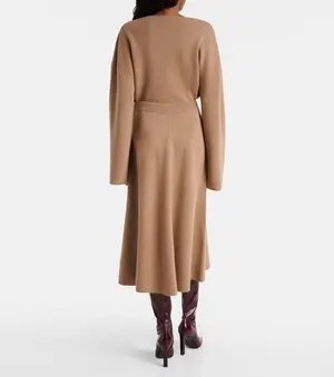 Jardin Des Orangers Wool And Cashmere Midi Skirt