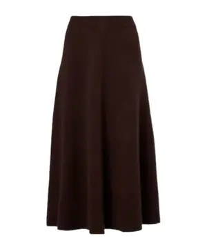 Jardin Des Orangers Wool And Cashmere Midi Skirt - Black
