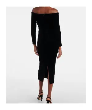 Roland Mouret Off-shoulder Midi Dress