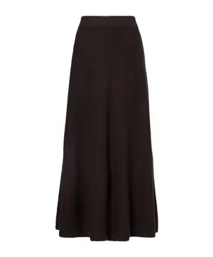 LISA YANG Torie High-rise Cashmere Maxi Skirt - Black