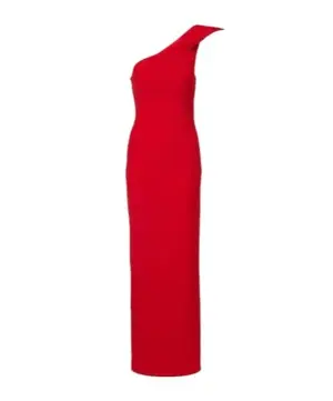 Roland Mouret One-shoulder Crêpe Gown - Red