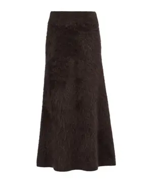 LISA YANG Asta Cashmere Maxi Skirt - Brown