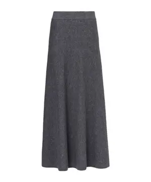 LISA YANG Torie Knitted Cashmere Maxi Skirt - Black