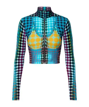 JEAN PAUL GAULTIER Re-edition Printed Top - Blue