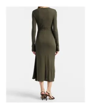 Erdem Draped Jersey Midi Dress