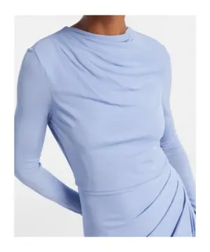 Erdem Draped Jersey Midi Dress