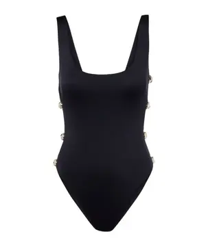 Simkhai Embellished Swimsuit - Black