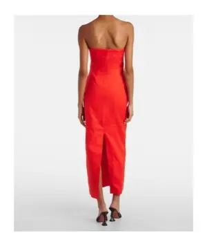 SIR. Strapless Linen Maxi Dress