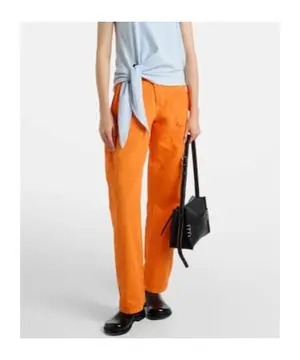 J.W.ANDERSON Embroidered High-rise Straight Jeans