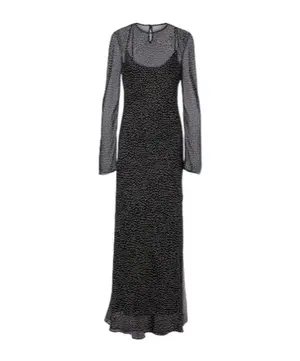 SIR. Polka-dot Silk Maxi Dress - Black