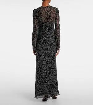 SIR. Polka-dot Silk Maxi Dress