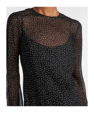 SIR. Polka-dot Silk Maxi Dress