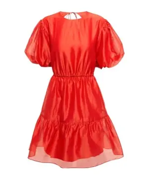 SIR. Lucelia Cotton And Silk Minidress - Red