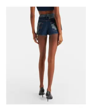 JEAN PAUL GAULTIER Trompe-l'œil Denim Shorts