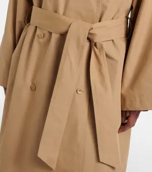 THE FRANKIE SHOP Riva Oversized Cotton Trench Coat