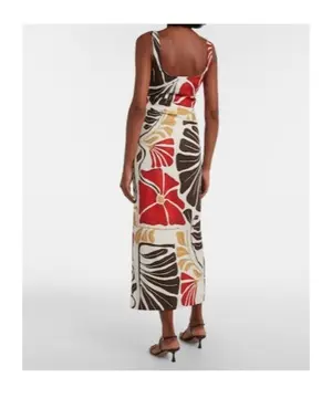 SIR. Julietta Floral Linen Midi Dress