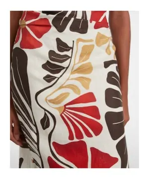 SIR. Julietta Floral Linen Midi Dress