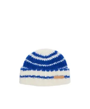 J.W.ANDERSON Striped Alpaca-blend Beanie - Blue
