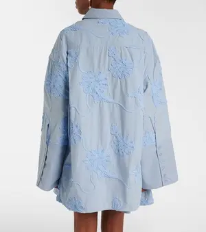 ROTATE BY BIRGER CHRISTENSEN Embroidered Cotton Shirt