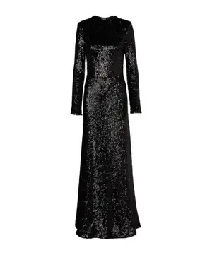 Simkhai Beatrice Sequined Gown - Black