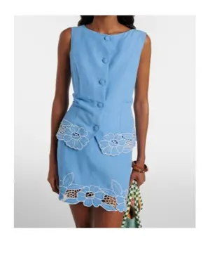 Rixo Lucca Linen-blend Vest