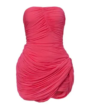 Magda Butrym Draped Ruched Minidress - Pink