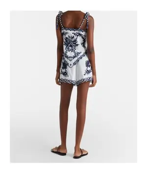 Farm Rio Embroidered Cotton Shorts