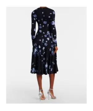 Erdem Floral Jersey Midi Dress