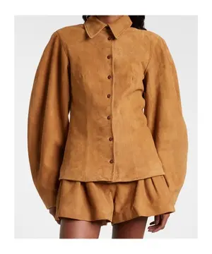 ROTATE BY BIRGER CHRISTENSEN Pointed Collar Long-sleeved Shirt