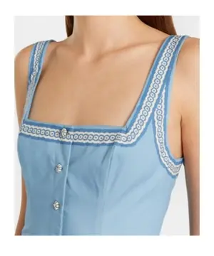 ALEMAIS Villa Romantica Cotton Midi Dress