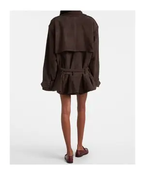 ROTATE BY BIRGER CHRISTENSEN Leather Jacket With Detachable Belt