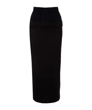 Attico Jersey Midi Skirt