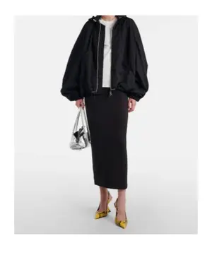 Attico Jersey Midi Skirt
