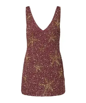 Rixo Trimmed Mini Dress - Red