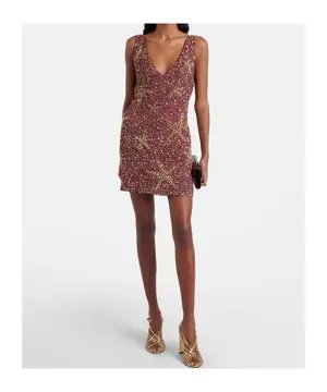 Rixo Trimmed Mini Dress