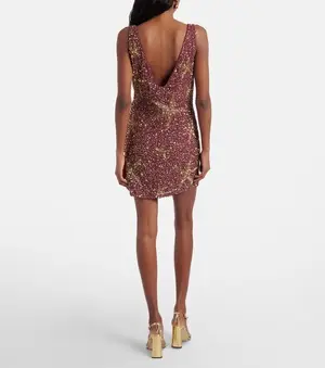 Rixo Trimmed Mini Dress