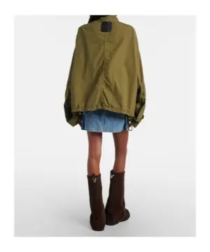Attico Belted Denim Miniskirt