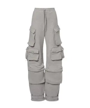 Attico Cotton Jersey Sweatpants - Gray