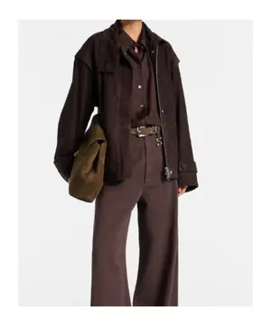 ROTATE BY BIRGER CHRISTENSEN Kamala Oversized Suede Jacket