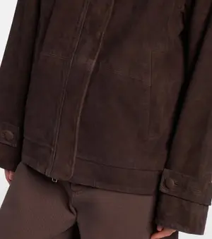 ROTATE BY BIRGER CHRISTENSEN Kamala Oversized Suede Jacket
