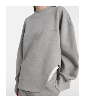 Attico Oversized Cotton Jersey Sweatshirt
