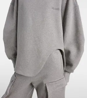 Attico Oversized Cotton Jersey Sweatshirt
