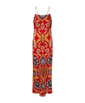 Farm Rio Folk Tapestry Maxi Dress