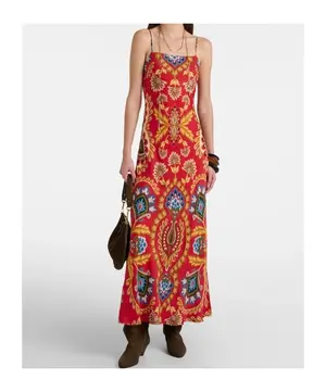 Farm Rio Folk Tapestry Maxi Dress