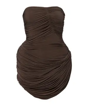 Magda Butrym Pleated Dress - Black